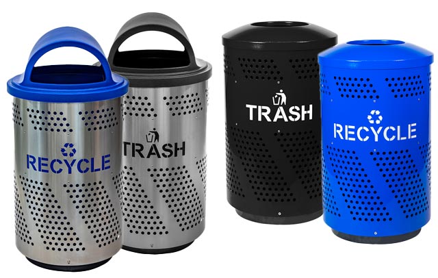 Steel Recycling Bins | Metal Waste & Recycling Bins
