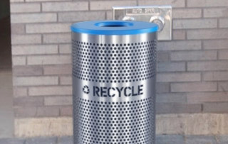 Stainless Steel Recycling Bins & Containers