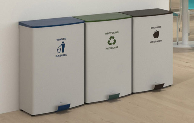 Commercial Indoor Recycling Stations | Interior Recycling Bins