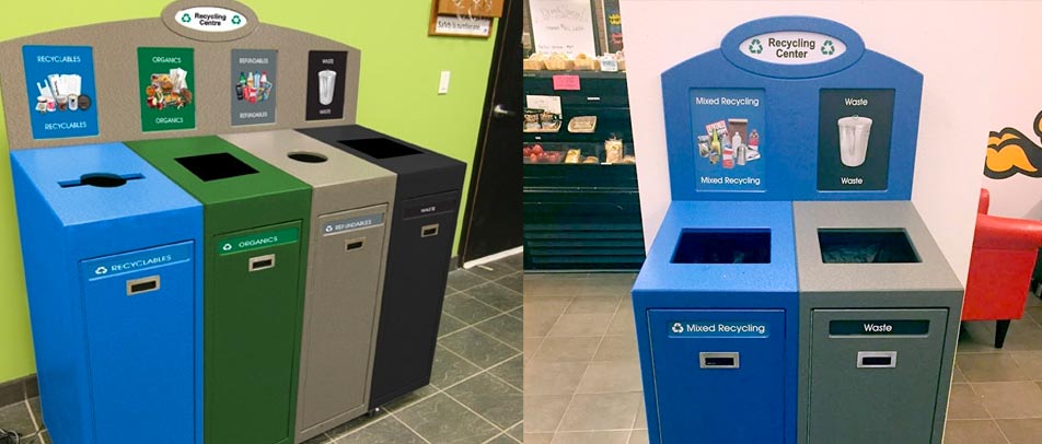 Recycling Containers & Stations | Trash Cans | Commercial Garbage Bins