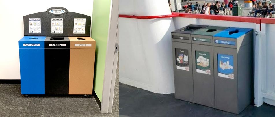 Recycling Containers & Stations | Trash Cans | Commercial Garbage Bins