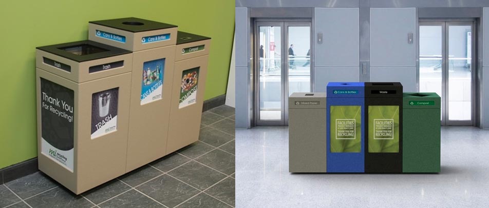 Recycling Containers & Stations | Trash Cans | Commercial Garbage Bins