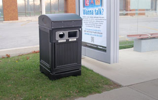 Outdoor Recycling Bins & Containers