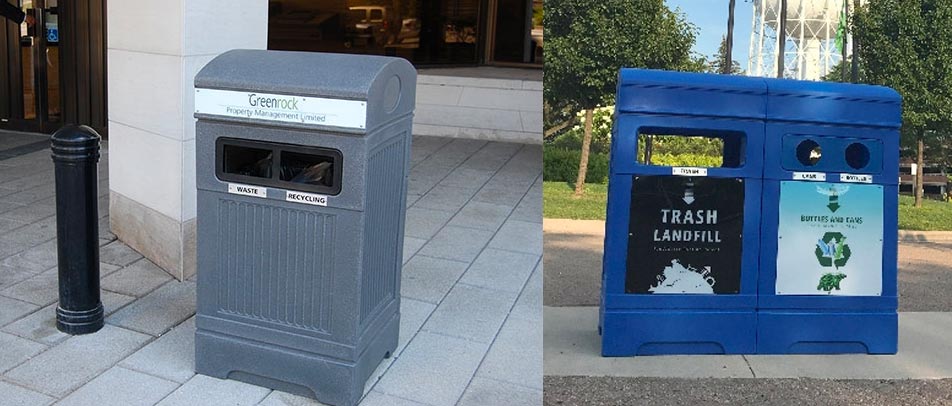 Recycling Containers & Stations | Trash Cans | Commercial Garbage Bins
