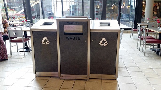 Aviation Triple Stream Recycle Container | Waste Wise Products