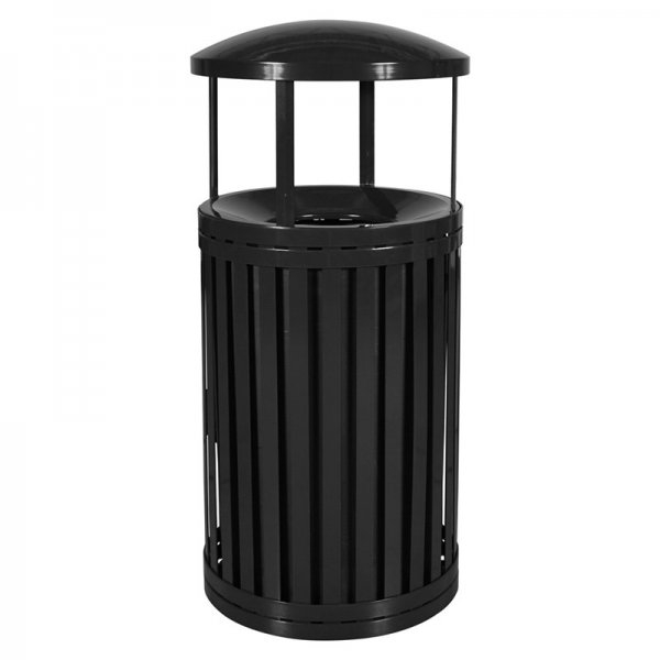 Streetscape Outdoor Canopy Trash Receptacle | Waste Wise Products