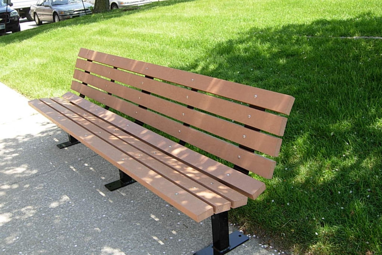 8 Foot Contour Bench | Waste Wise Products