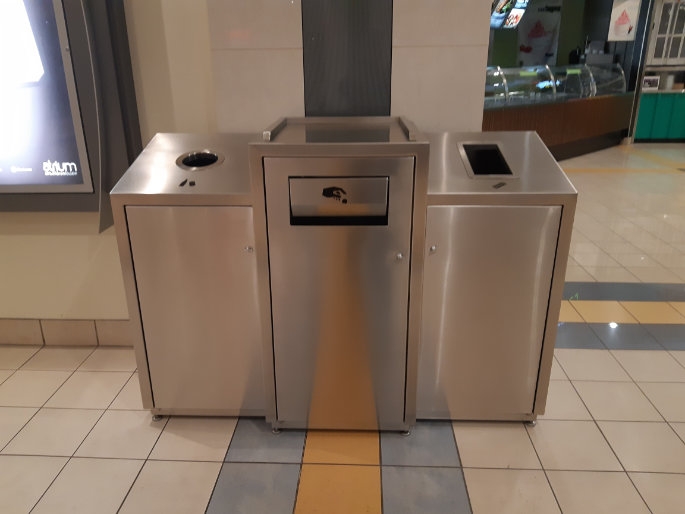Aviation Triple Stream Recycle Container