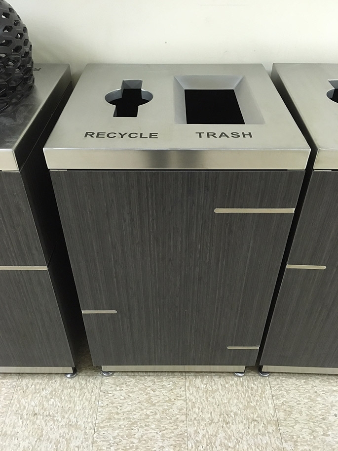 Aurora Double Stream Recycle Bin | Waste Wise Products