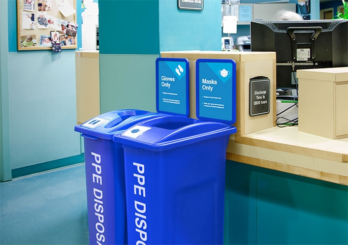 Waste Watcher PPE Collection Bins | Waste Wise Products