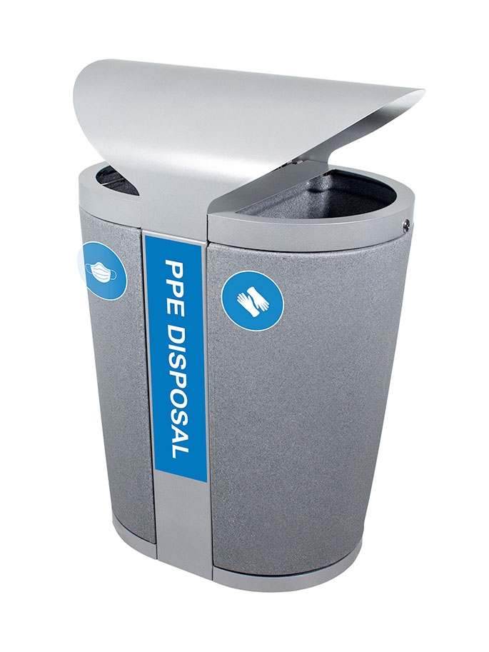 Galaxy Outdoor PPE Disposal Bin | Waste Wise Products