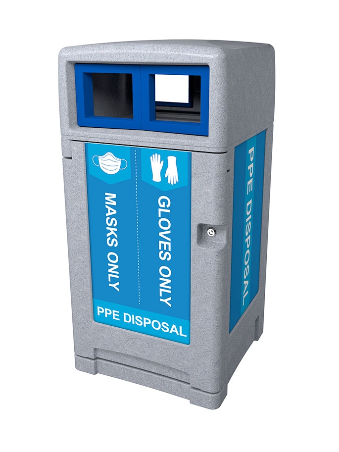 Expression Outdoor PPE Disposal Bin | Waste Wise Products