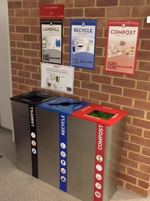 Metro Collection Stainless Steel Triple Stream | Waste Wise Products