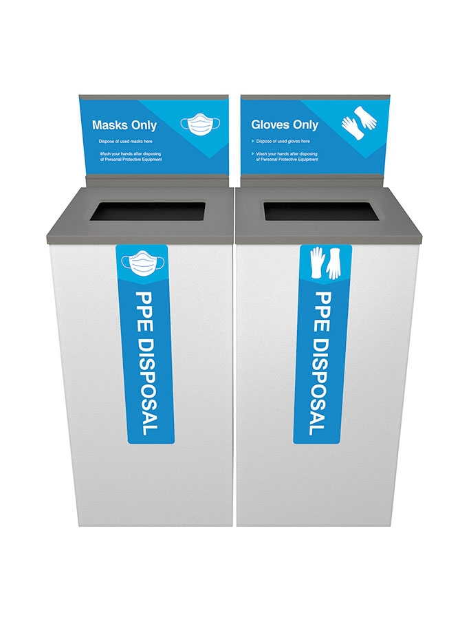 Spectrum PPE Disposal Bin Cube Double