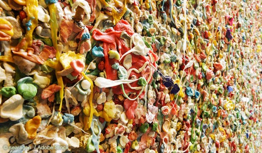Recycling Chewing Gum Waste Using Gumdrop Bins