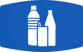 Flex-E Beverage Containers (Blue) | Waste Wise Products